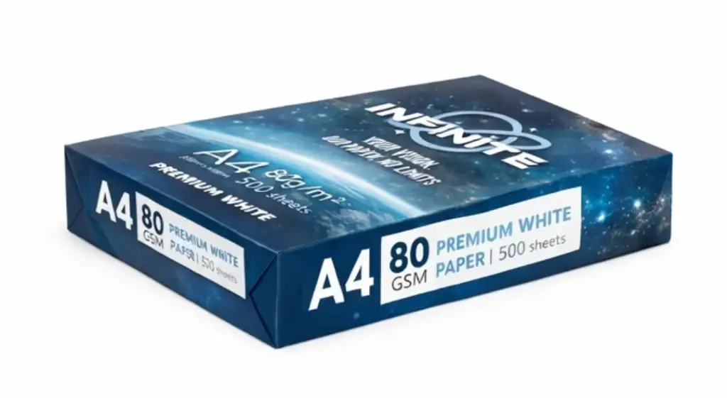 NFINITE VISION Premium A4 Copy Paper 80GSM White 500 Sheets | Jazico